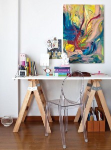 Un studio pratique et lumineux