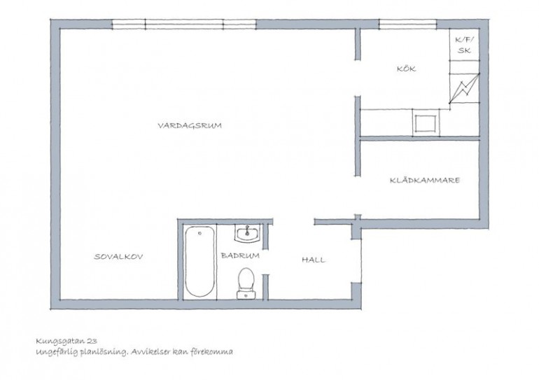 Les petites surfaces du jour : un lit sur estrade dans un studio