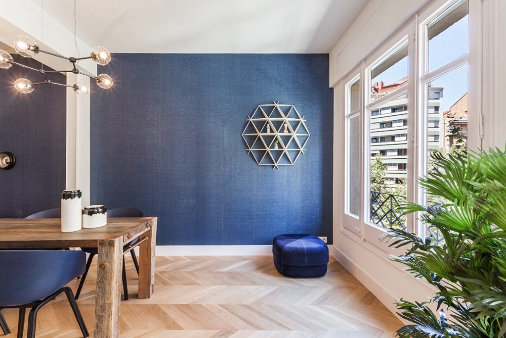 Le choix du bleu indigo