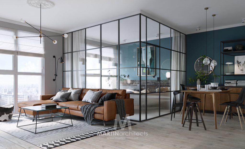 Une chambre vitrée à Kiev