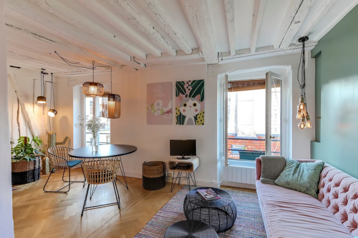 Un studio bohème dans le Marais à Paris