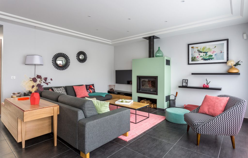 Une maison neuve en couleur