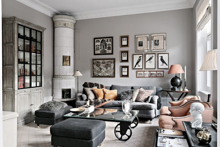 Design classique et contemporain dans un appartement