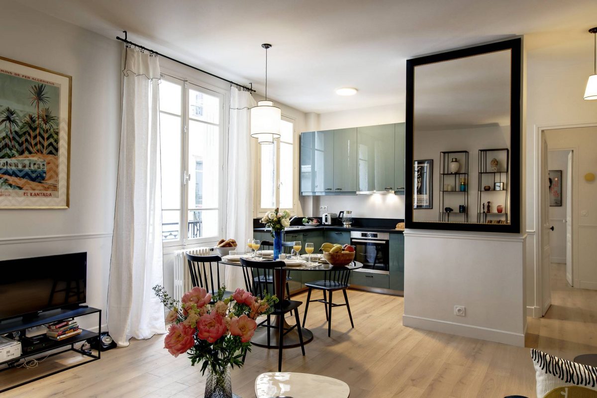 Design graphique dans un appartement parisien