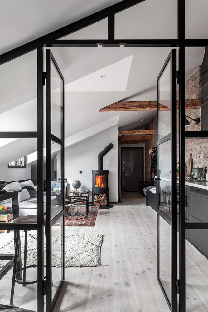 Un parfait studio sous les toits plein de personnalité