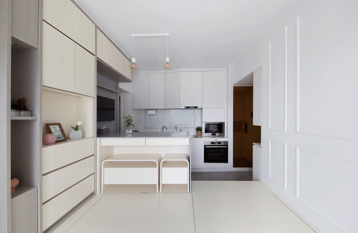 Cet appartement de 45m2 avec trois chambres est totalement design et ...