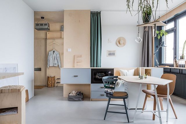 Ce studio de 35m2 a un design et un aménagement très réussis