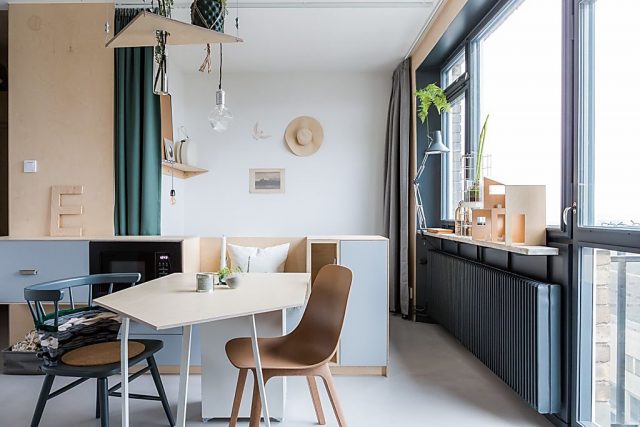 Ce studio de 35m2 a un design et un aménagement très réussis