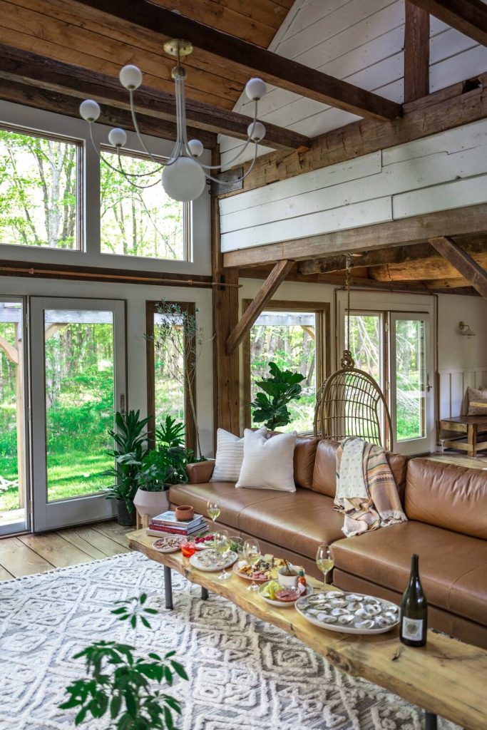 La rénovation d'une grange en pleine nature