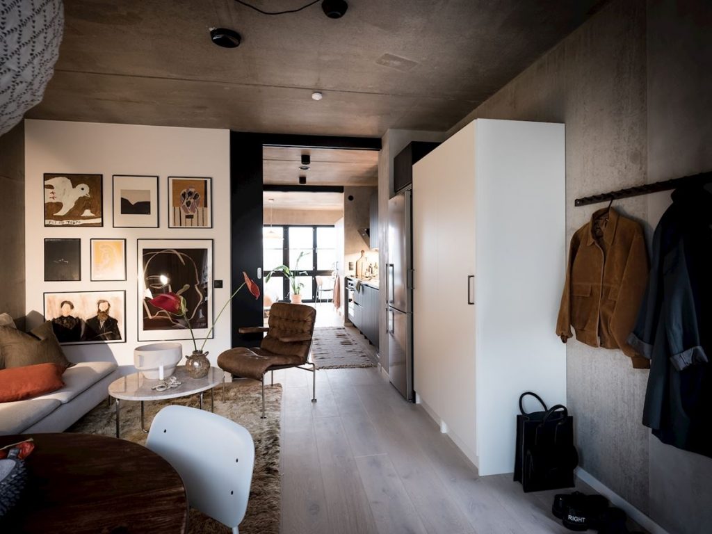 Un appartement de 46m2 à la décoration béton
