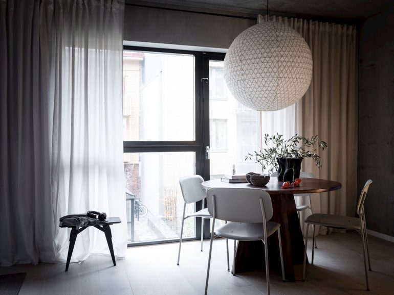 Un appartement de 46m2 à la décoration béton