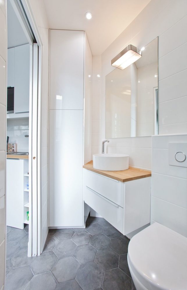 La rénovation d'un studio de 15m2 sous les toits de Paris