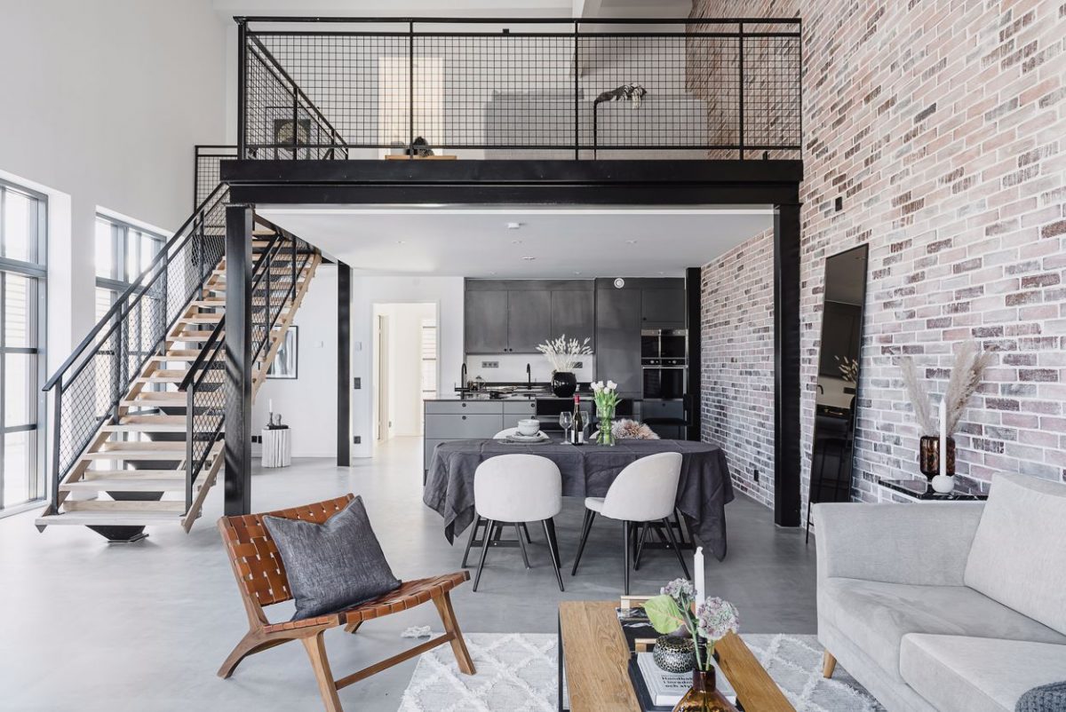 Un appartement comme une maison loft lumineuse et design