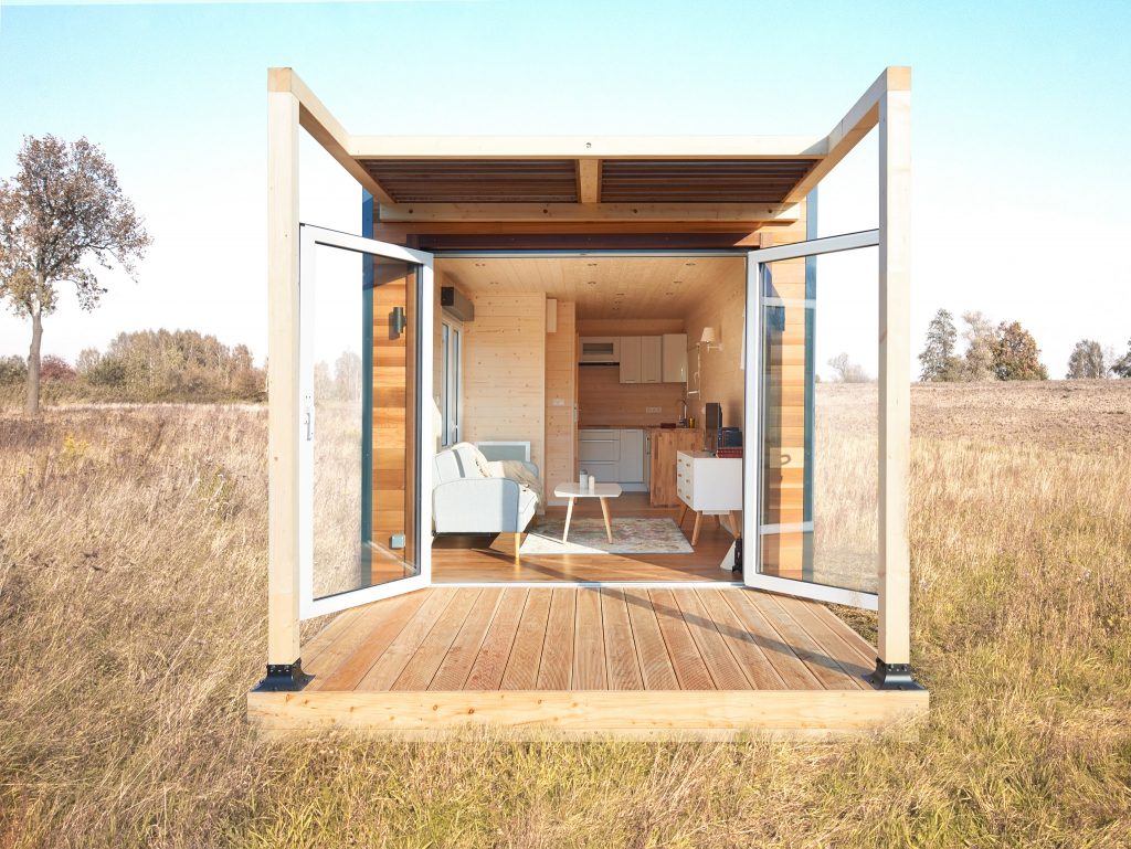 Cette mini maison française de 18m2 sans fondations est l'atout de ...