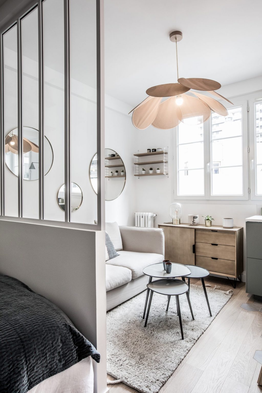 Un studio à Paris totalement rénové en style contemporain