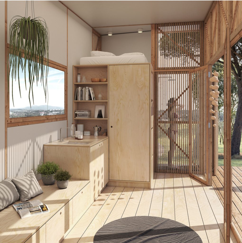 Une tiny house de 17m2 totalement autonome (avec plan)