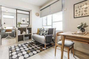 Un deux-pièces design de 30m2 aménagé confortablement