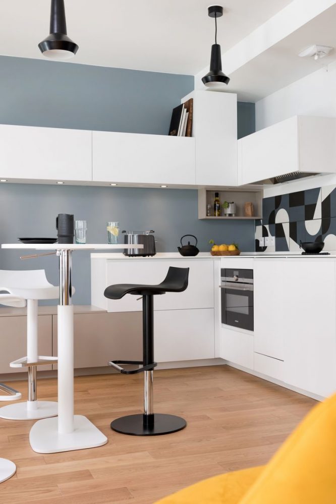 Un studio design de 50m2 aménagé comme un deux-pièces ouvert