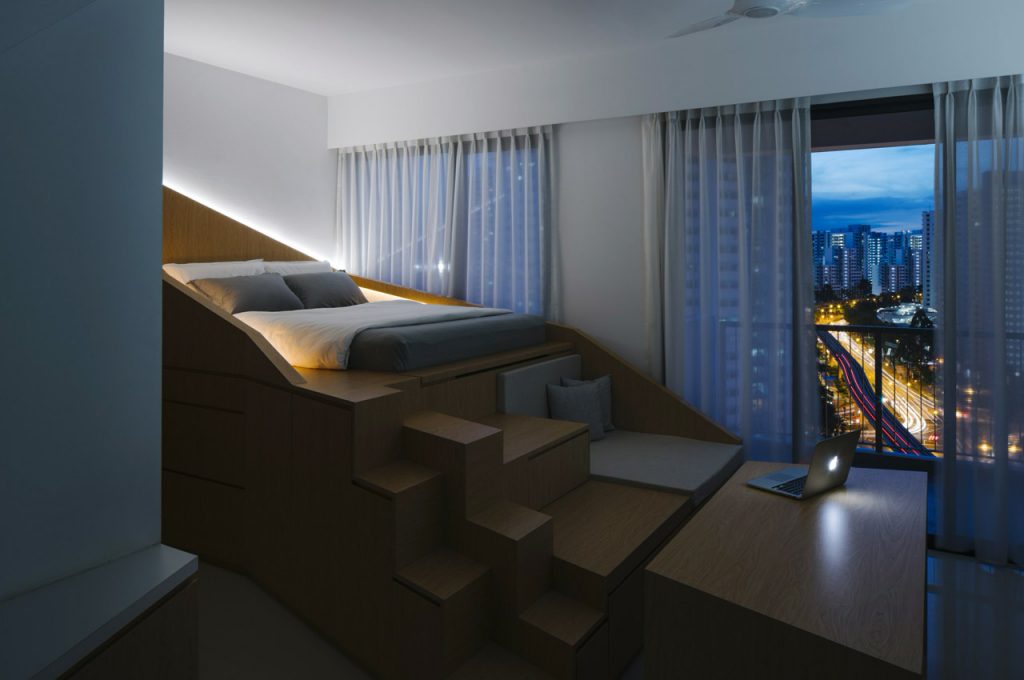 Un studio de 43m2 à Singapour aménagé par Metre Architects