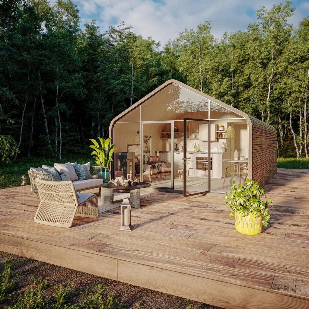 Une mini maison de 33m2 française éco-chic et adaptable