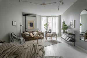 Un luxueux studio de 50m2 avec une grande cuisine séparée