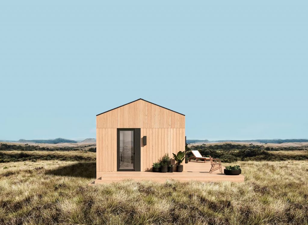 Une petite maison préfabriquée de 50m2 conçue par Dwell pour le jardin ...