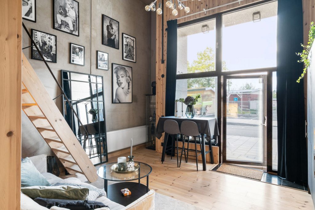 Un mini loft suédois de 40m2 d'inspiration new yorkaise