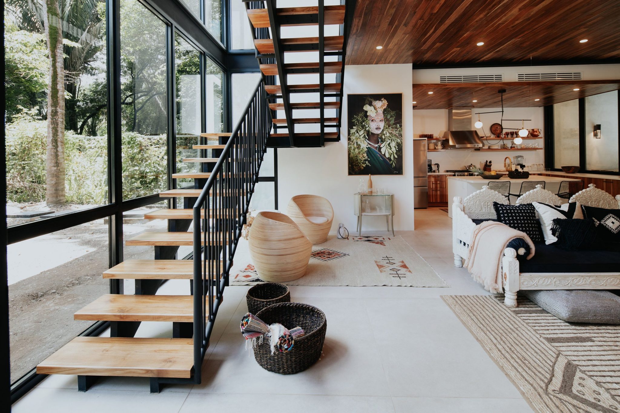 Une maison d'architecte à la décoration chaleureuse et actuelle