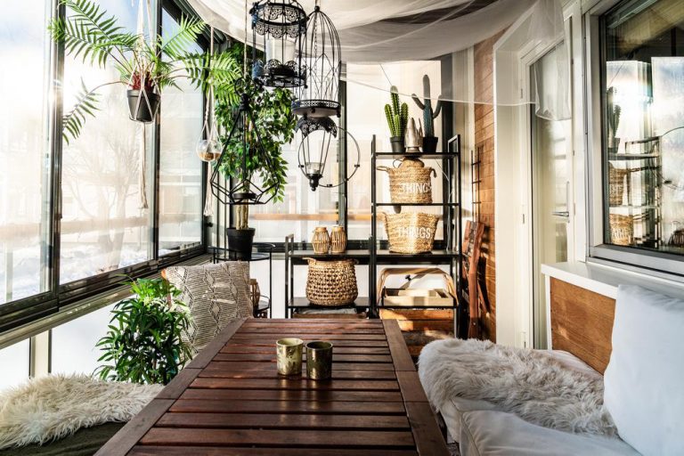Un mini loft de 40m2 avec un grand balcon vitré