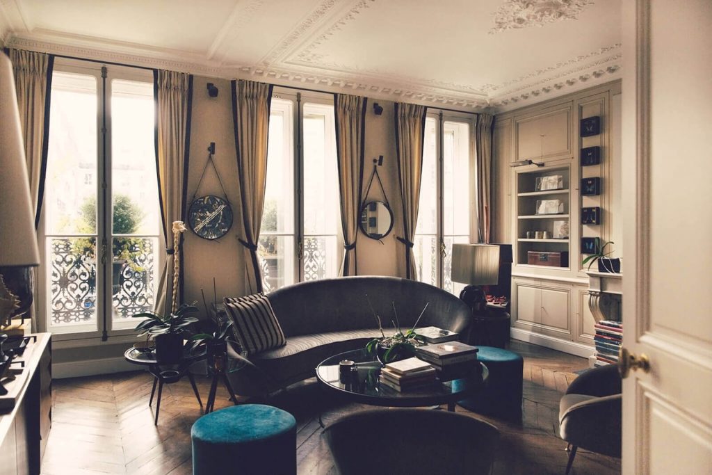 Cet appartement classique à Paris avec terrasse est exceptionnel