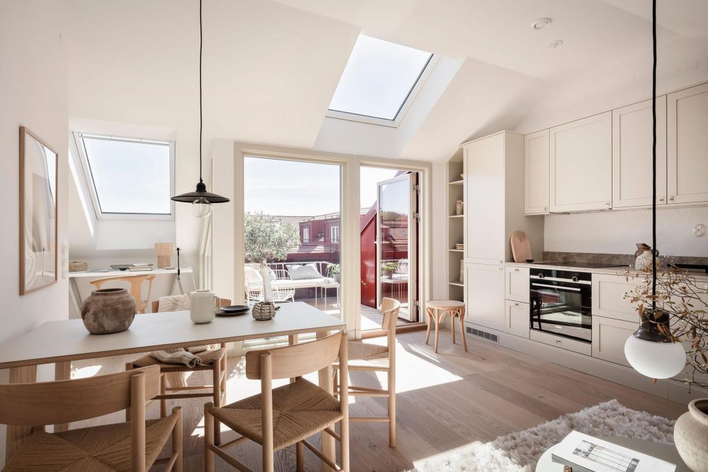 Un appartement mansardé de 42m2 bien conçu et décoré