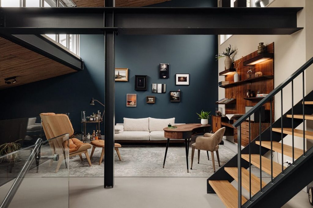 Un loft de 156m2 aux détails raffinés à Amsterdam