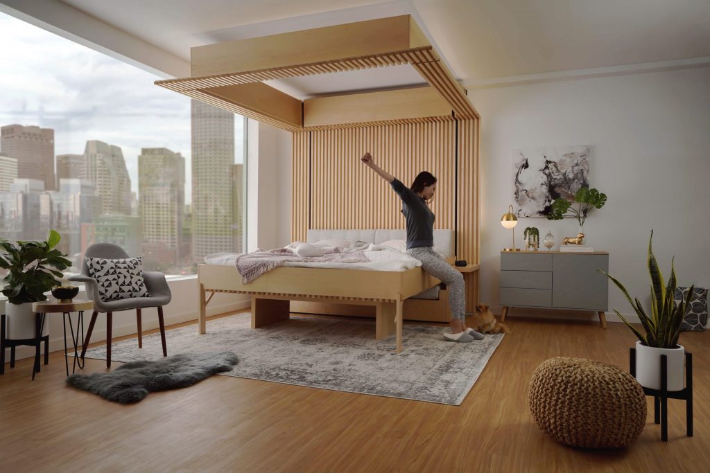 Un studio design et extensible aménagé par Ori Living