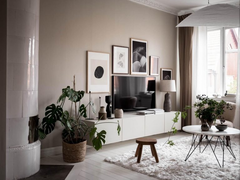 Un deux-pièces rénové de 55m2 aux douces couleurs scandinaves
