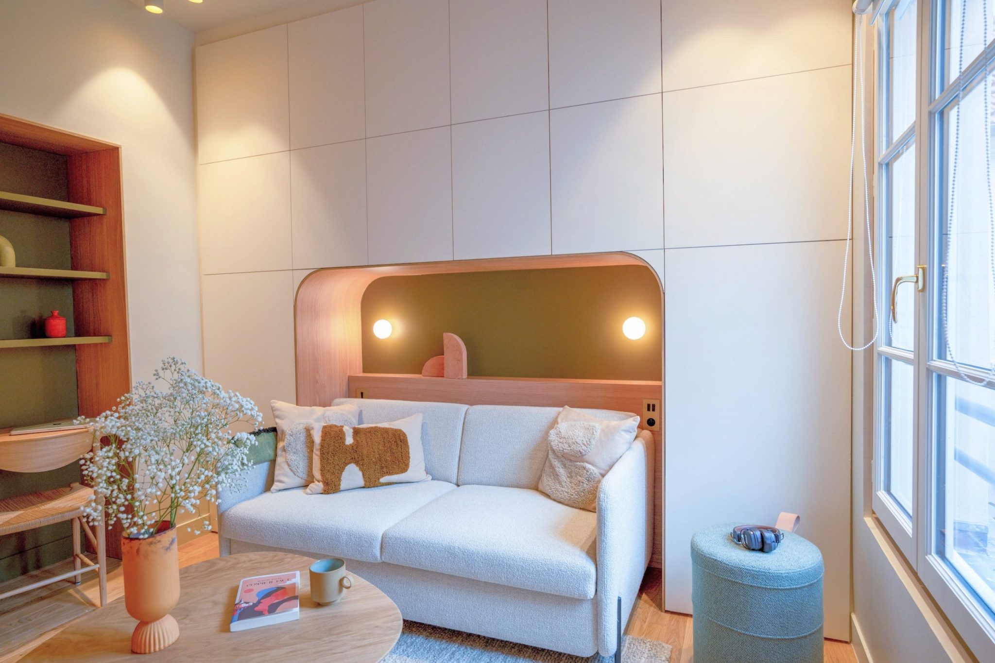 Un studio à Paris de 17m2 seulement réaménagé en style contemporain