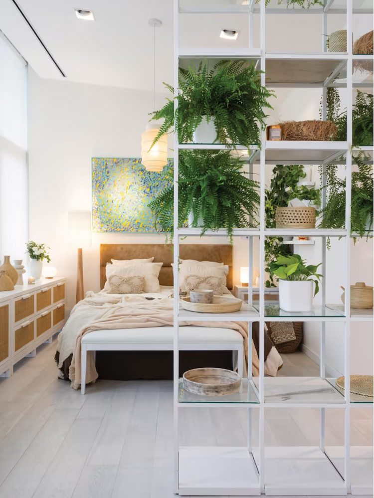 Une séparation astucieuse pour transformer un studio de 40m2 en un deux ...