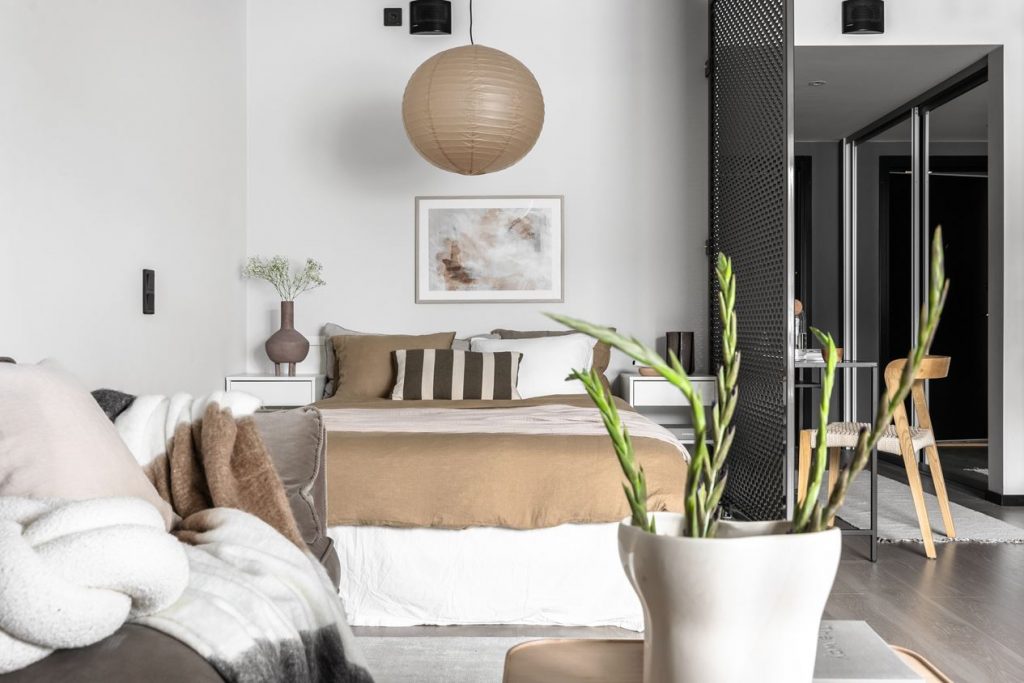 Un studio moderne de 35m2 parfaitement optimisé et décoré