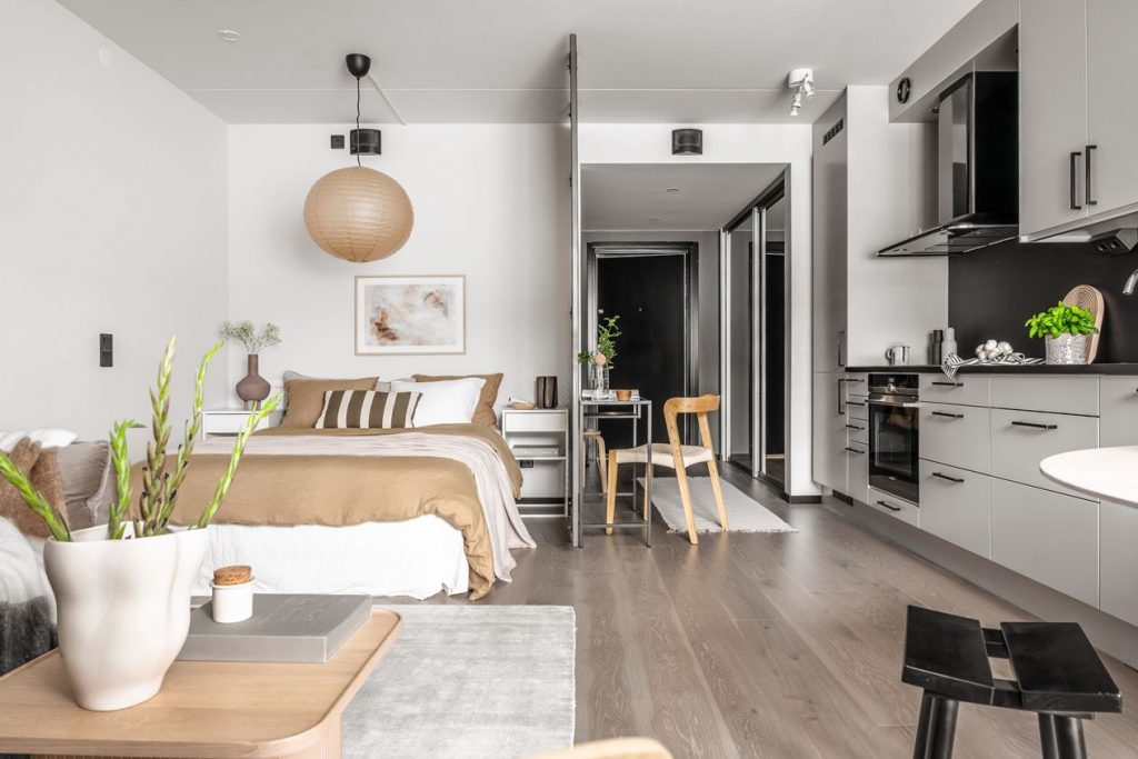 Un studio moderne de 35m2 parfaitement optimisé et décoré