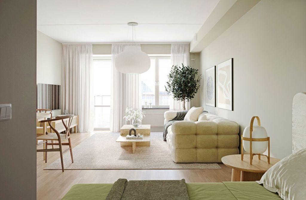 Un studio de 18m2 au design optimisé pour une jeune femme et son chat