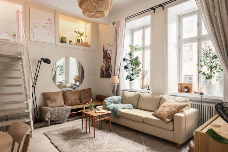 Un charmant studio moderne de 35m2 transformé en un deux-pièces