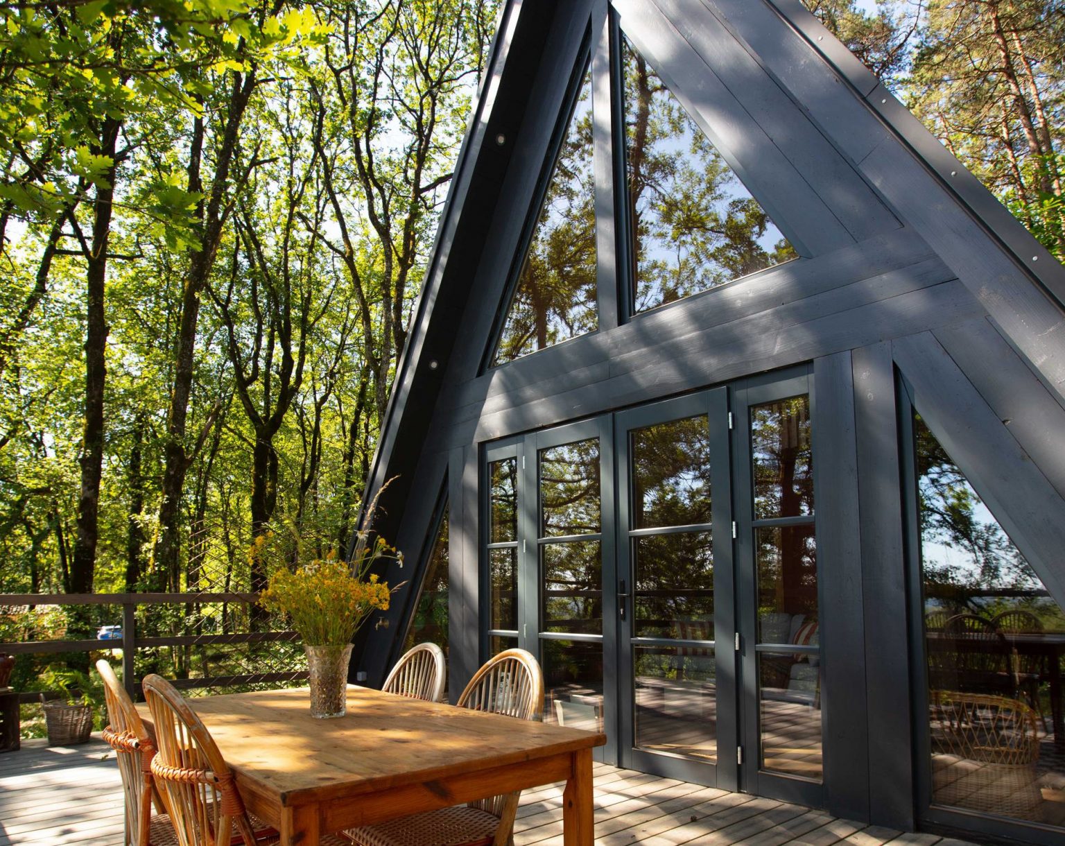 Une maison A-Frame dans le Périgord pour les vacances