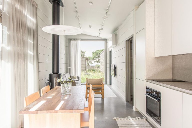 Une petite maison en bois de 46m2 près de la Baltique