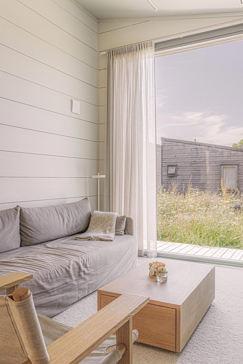 Une petite maison en bois de 46m2 près de la Baltique