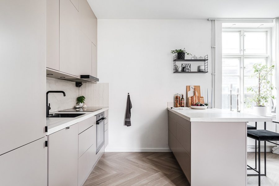 Un double studio de 50m2 très élégant et sa chambre verrière