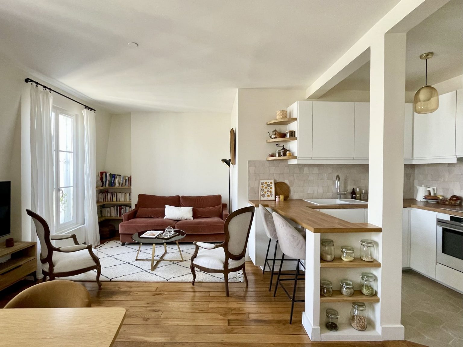 Un appartement familial de 75m2 à Paris rénové par Happy Pog