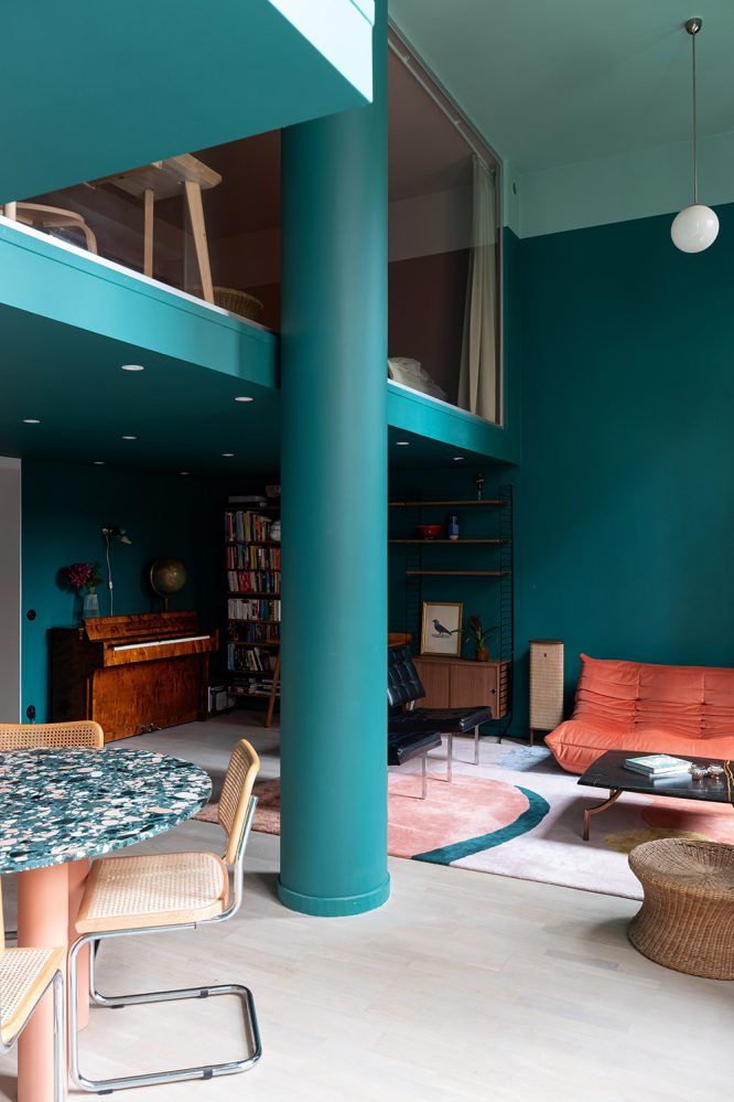 Un duplex de 95m2 à la forte personnalité