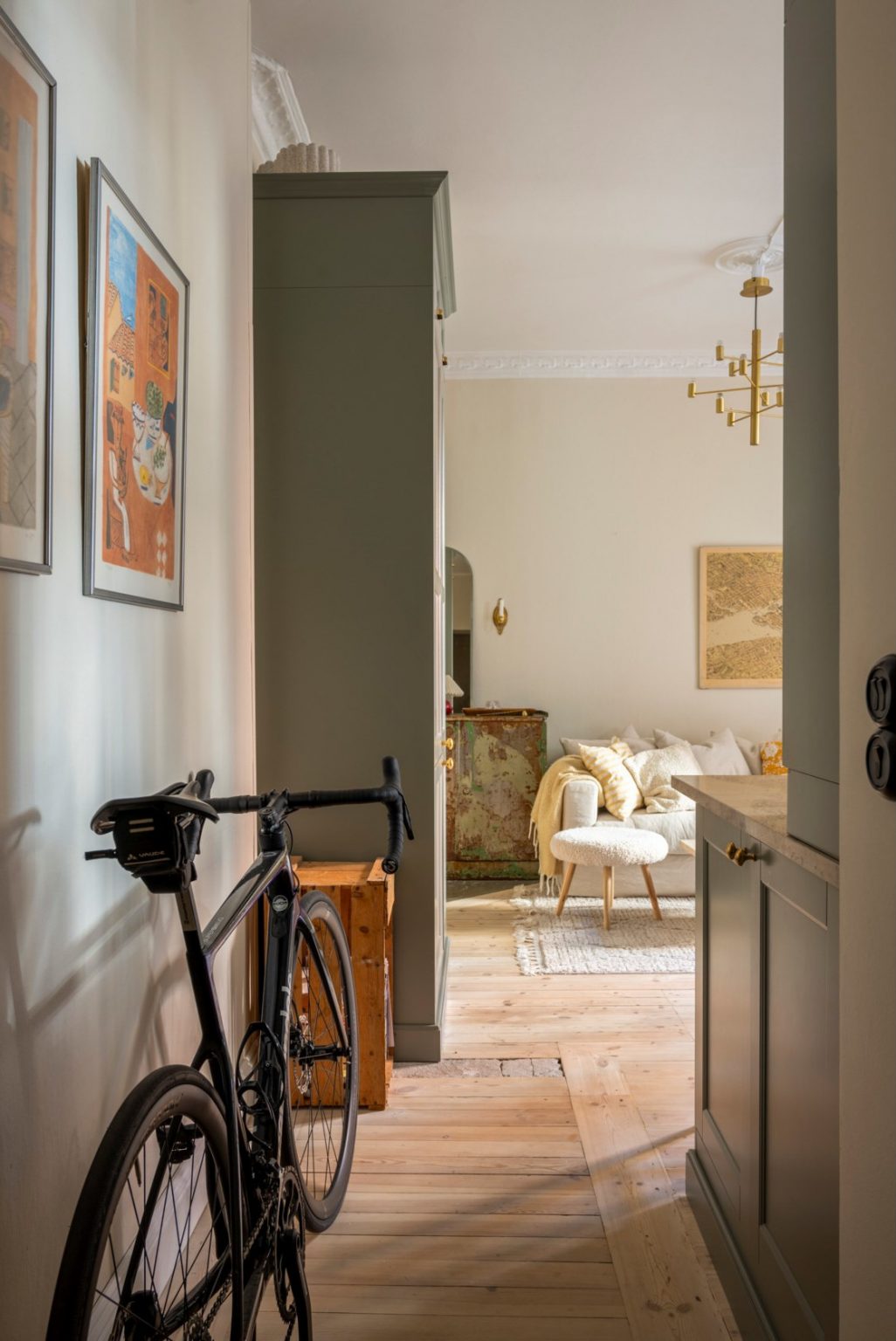 Un deux-pièces vintage de 44m2 en couleurs douces