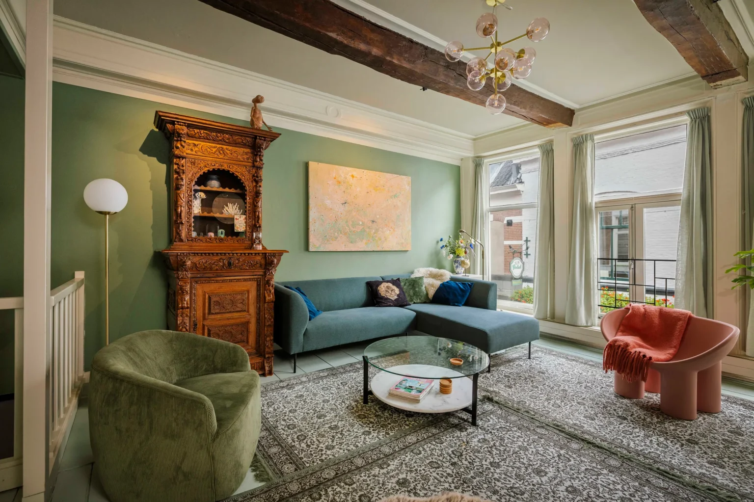 Une maison de ville du 17e siècle à la décoration éclectique aux Pays-Bas